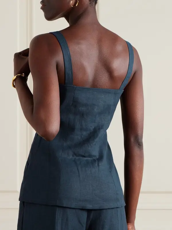 Faithfull The Brand Corbiere Linen Top