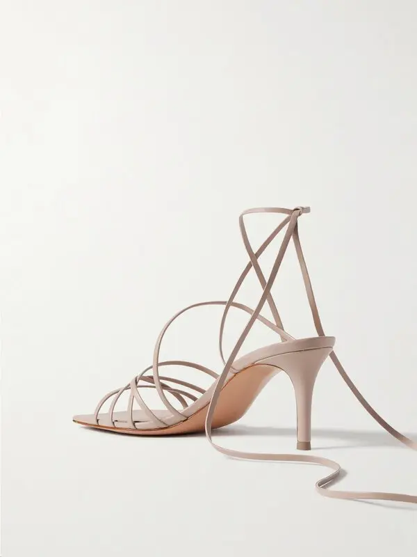 GIANVITO ROSSI 85 Leather Sandals