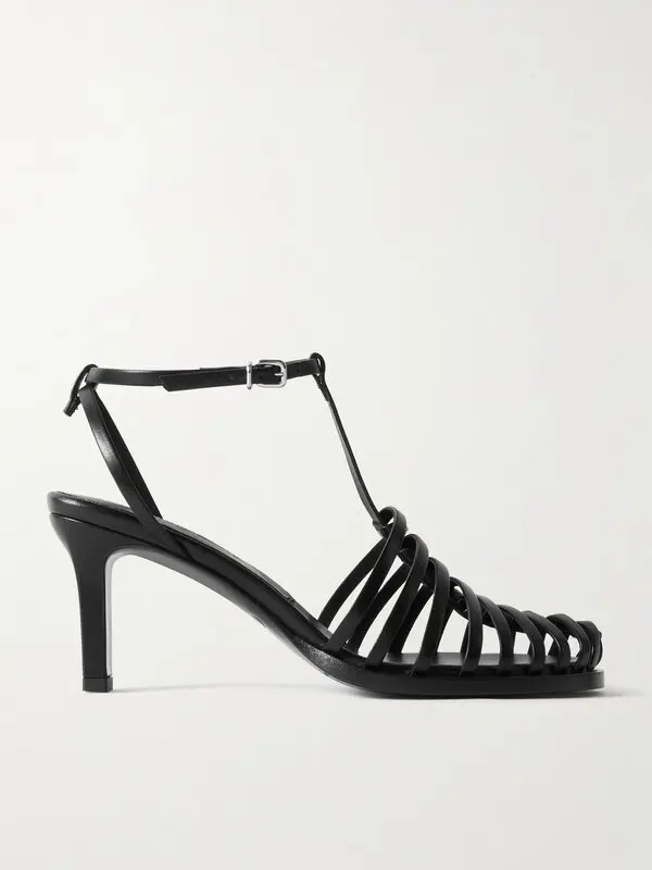 TOD'S Leather Caged Sandals