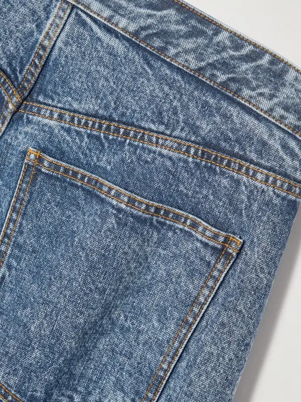 Alaïa Asymmetric Wide-leg Jeans - Blue