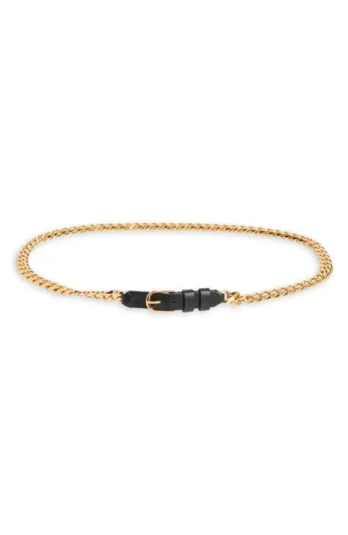 NILI LOTAN Nicolette Chain Belt - Black