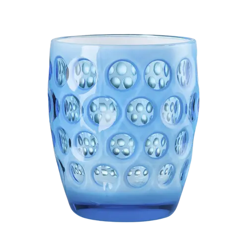 MARIO LUCA GIUSTI Lente Tumbler Set Of 6 - Turquoise/white