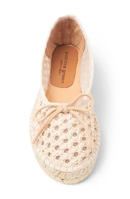 PATRICIA GREEN Sydney Ballet Flat - Natural Raffia
