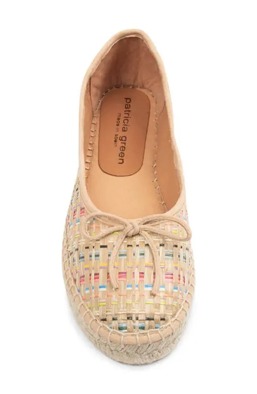 PATRICIA GREEN Sydney Ballet Flat - Rainbow Raffia