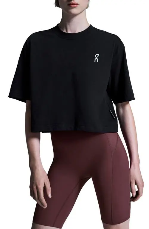 On Boxy Graphic T-shirt - Black