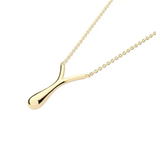 LUCY QUARTERMAINE Vermeil Drop Pendant - Gold