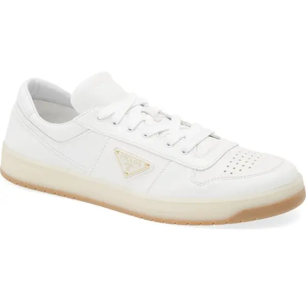 Prada Downtown Low Top Sneaker - Bianco