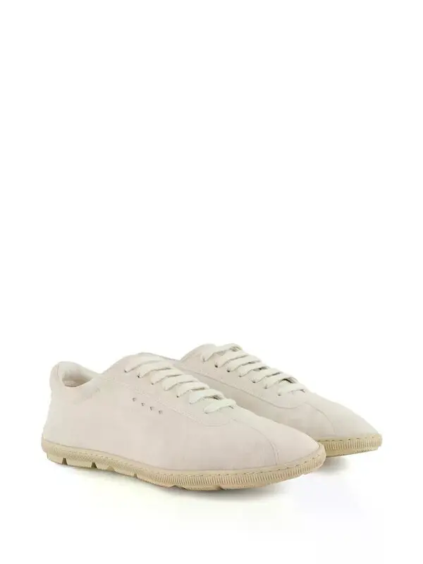 Giorgio Armani Suede Sneakers - Neutrals
