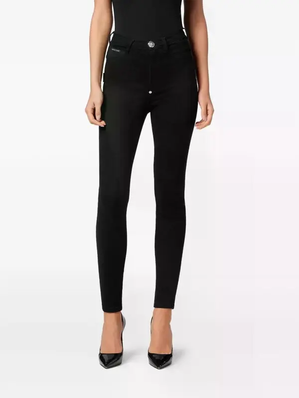 Philipp Plein High-waisted Jeans - Black