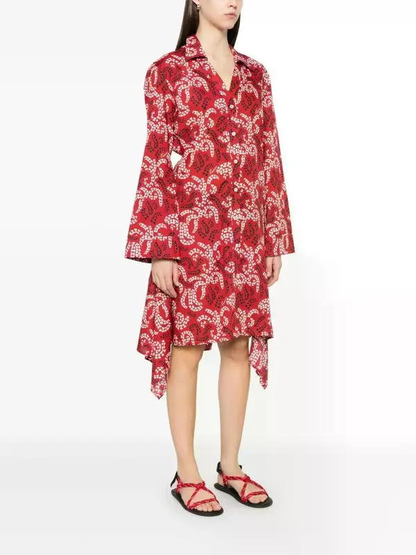 LANVIN Printed Midi Dress
