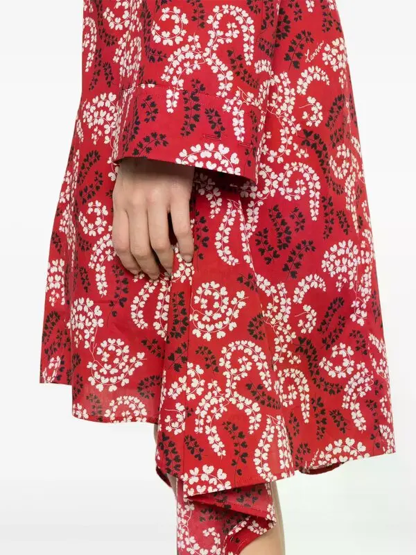 LANVIN Printed Midi Dress