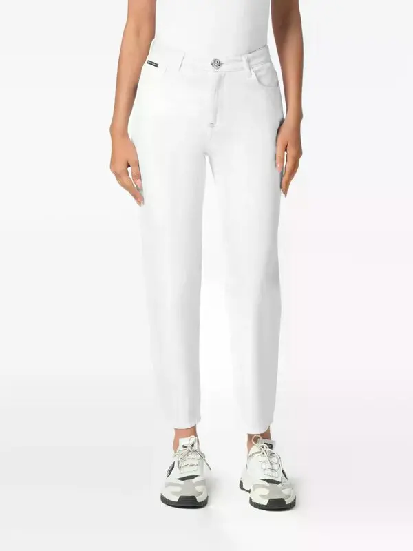 Philipp Plein Logo-plaque Jeans - White