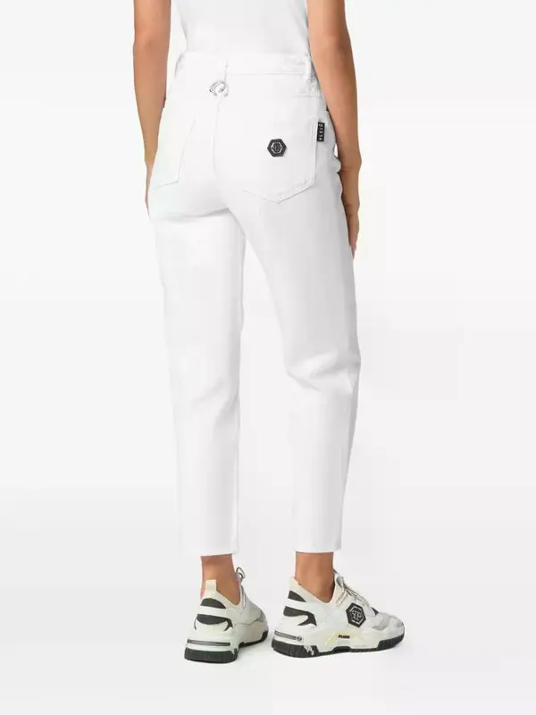 Philipp Plein Logo-plaque Jeans - White