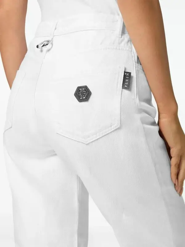 Philipp Plein Logo-plaque Jeans - White