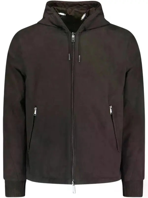 Zegna Leather Bomber Jacket