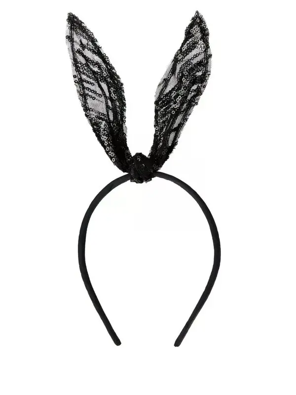 MAISON MICHEL Heidi Headband - Black