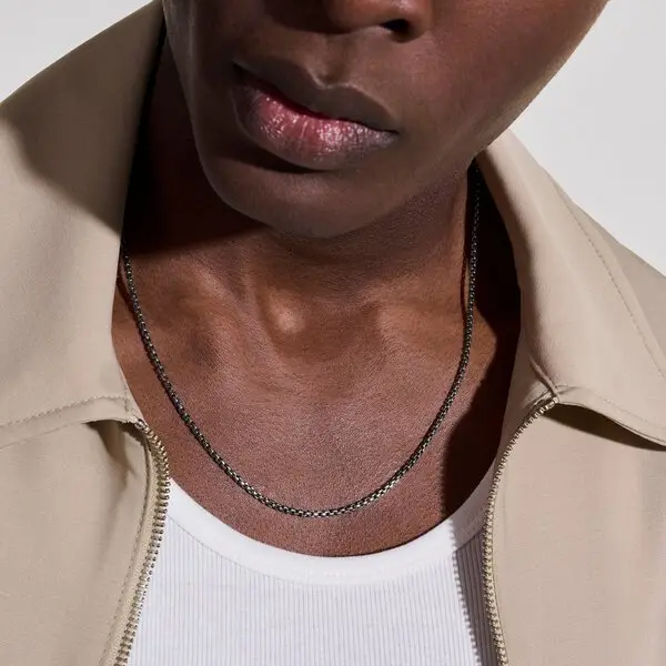John Hardy Box Chain Necklace 2.7mm - Silver