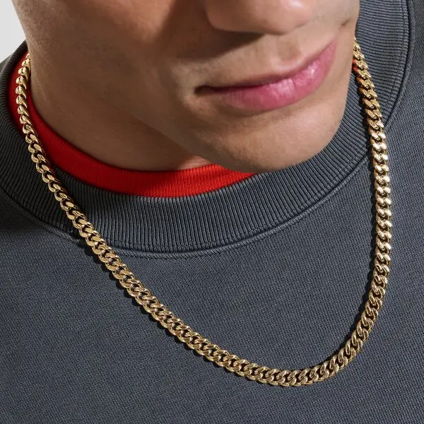 John Hardy Curb Chain Necklace 7mm - Gold