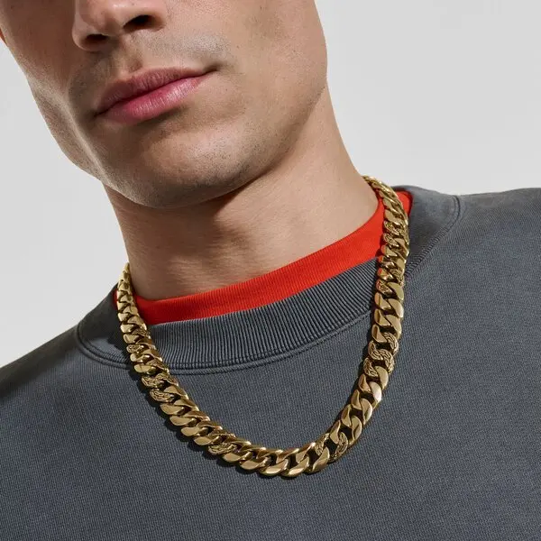 John Hardy Curb Chain Necklace 14mm - Gold