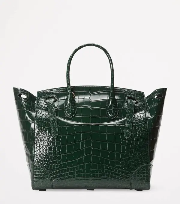 Ralph Lauren Alligator Leather Ricky 33 Top-handle Bag