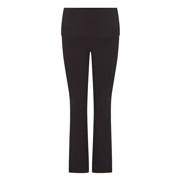 SKIMS Cotton Jersey Maternity Foldover Pant - Soot