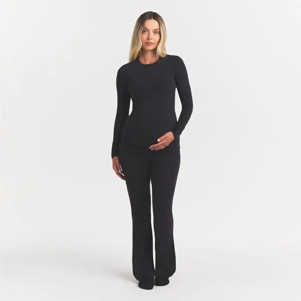 SKIMS Maternity Foldover Pant - Soot