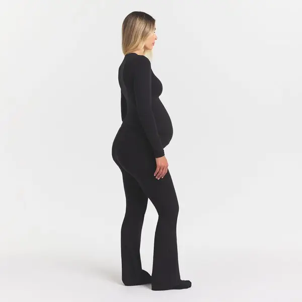 SKIMS Maternity Foldover Pant - Soot