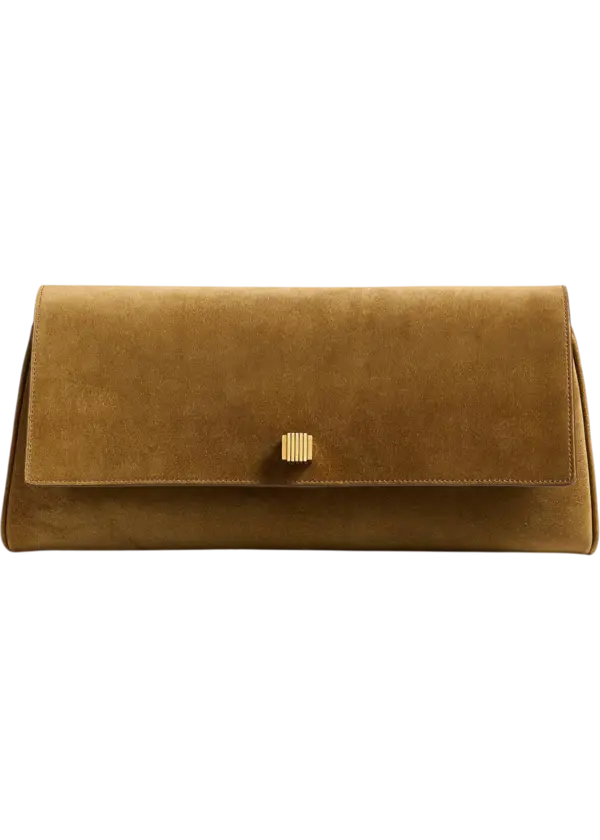 Khaite Audrey Clutch - Mud