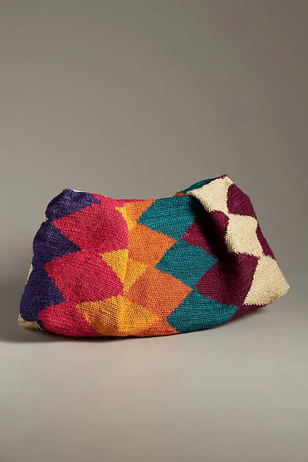 SENSI STUDIO Woven Clutch - Multicolor