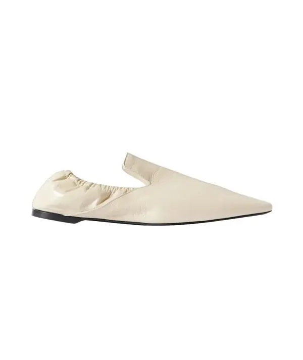 TOTEME Gathered Leather Loafers
