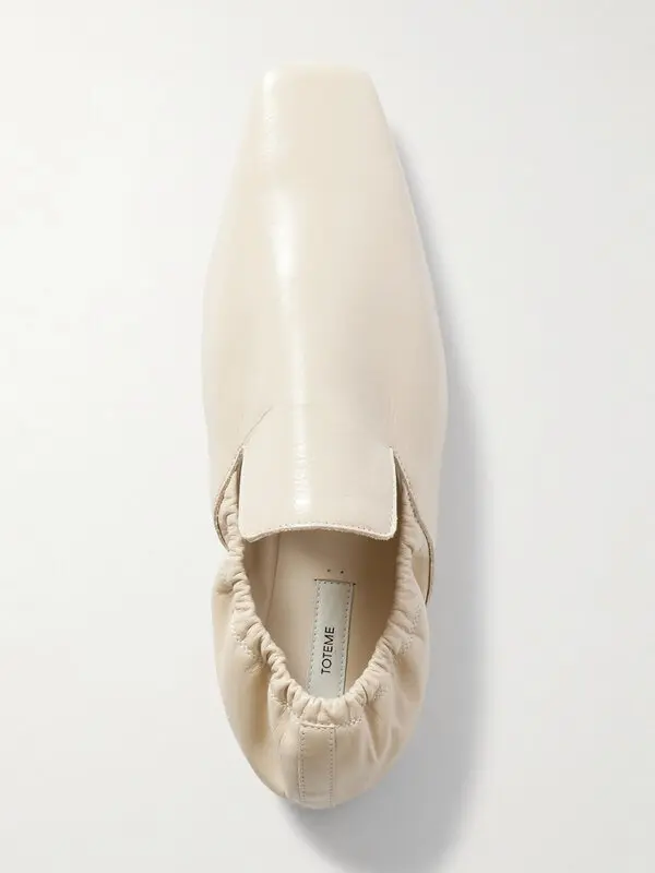 TOTEME Gathered Leather Loafers