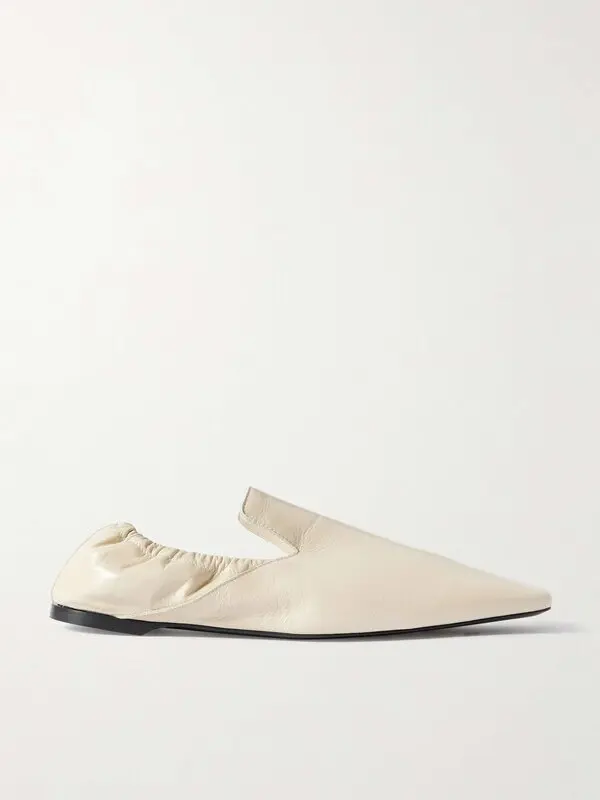 TOTEME Gathered Leather Loafers