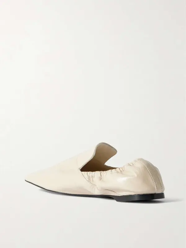 TOTEME Gathered Leather Loafers