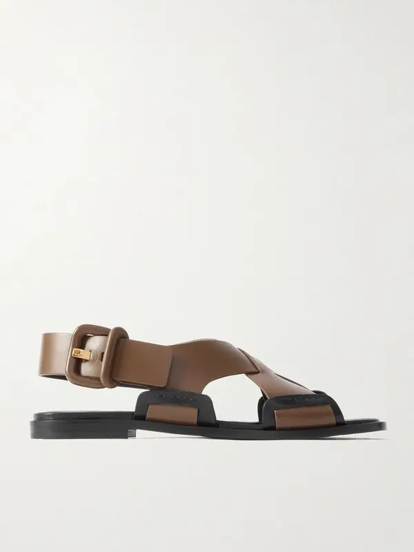 TOD'S Leather Sandals - Brown