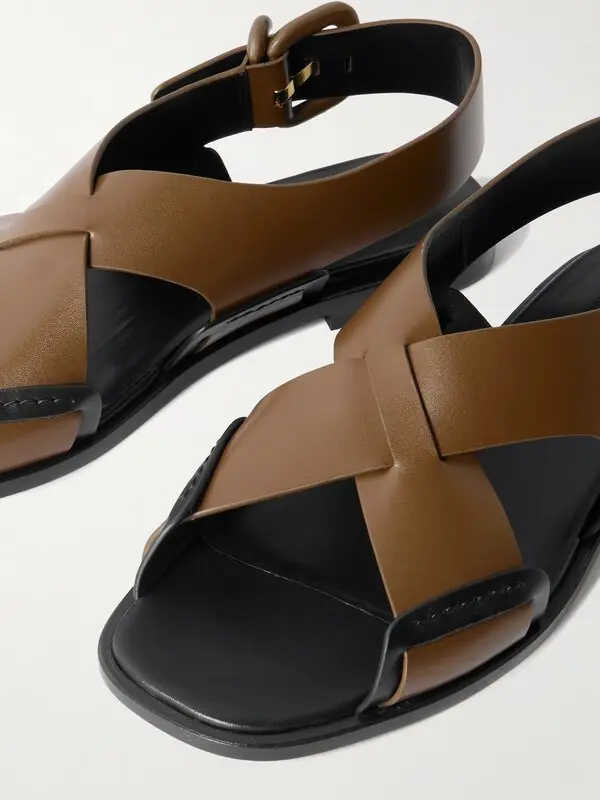 TOD'S Leather Sandals - Brown