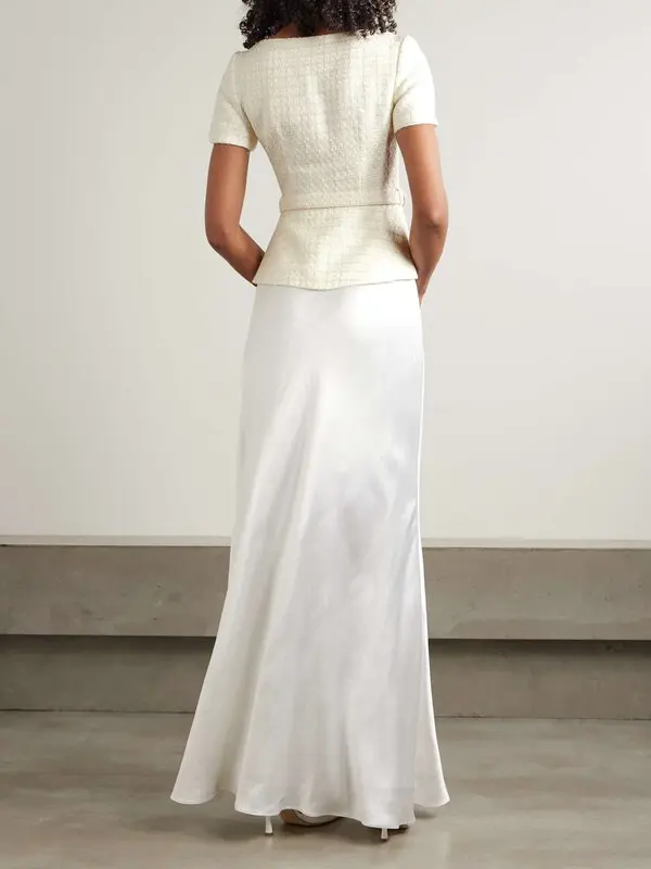 SELF-PORTRAIT Belted Embellished Maxi Dress