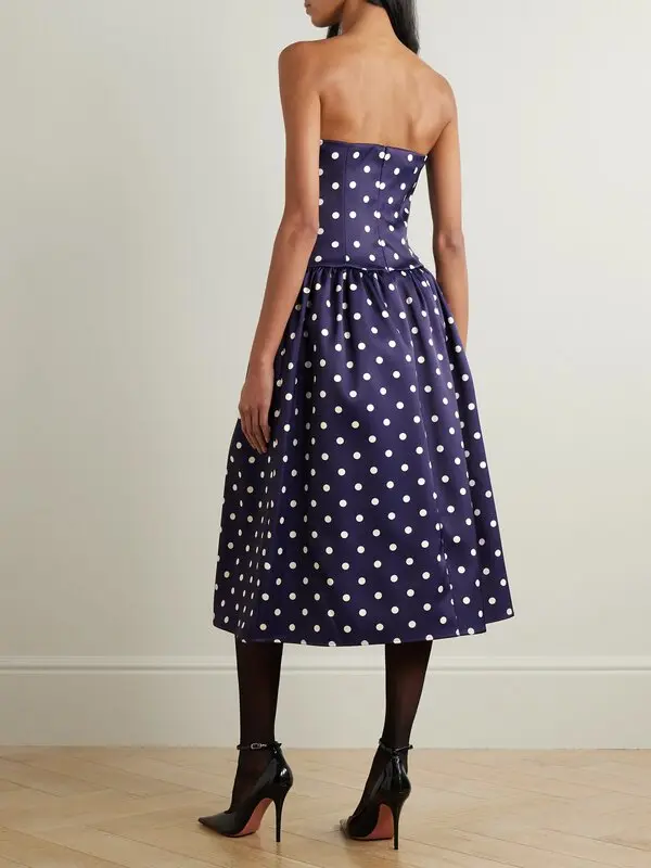 blue polka dot strapless dress Everlane Mini Popover Shirtdress, Linen, Light Blue, Size XL main image 1