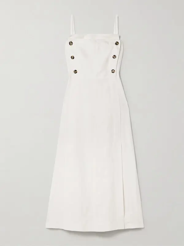Proenza Schouler Candice Double-breasted Maxi Dress - Neutrals