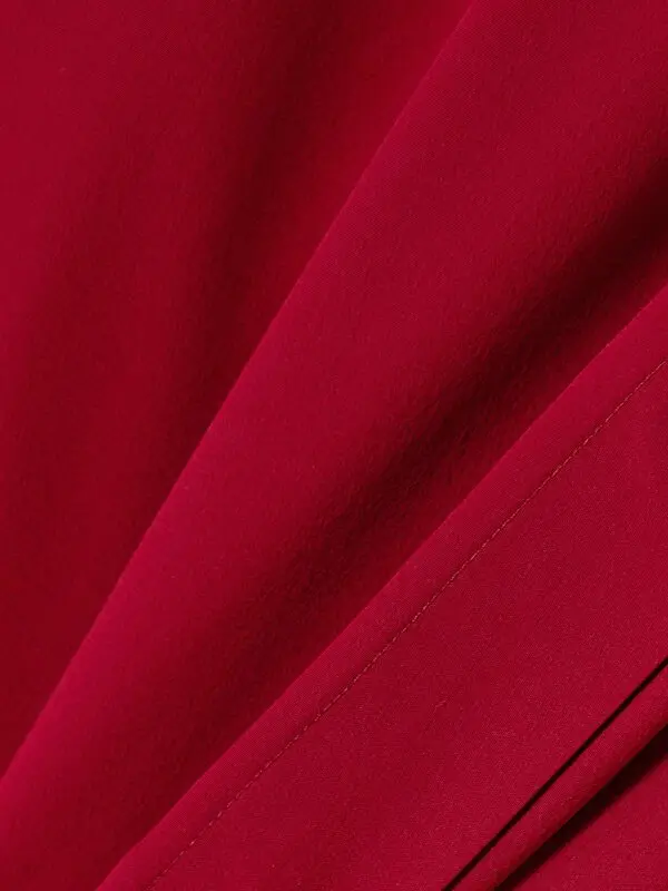 Max Mara Apollo Tie-neck Silk Shirt - Red