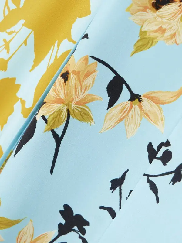 LA LIGNE Floral-print Silk Maxi Dress