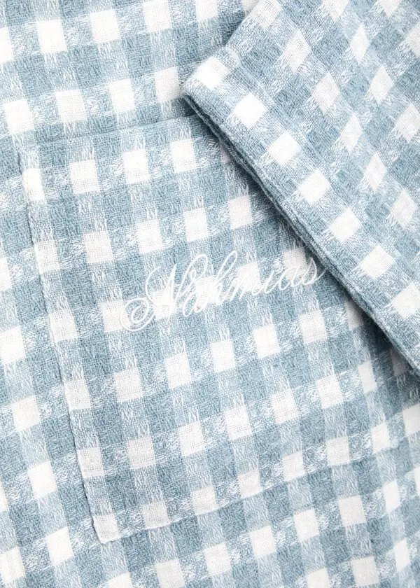 NAHMIAS Plaid-jacquard Woven Shirt
