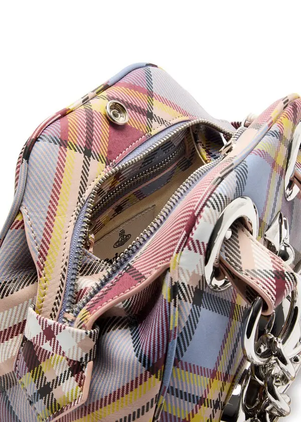 Vivienne Westwood Archive Orb Checked Nubuck Shoulder Bag