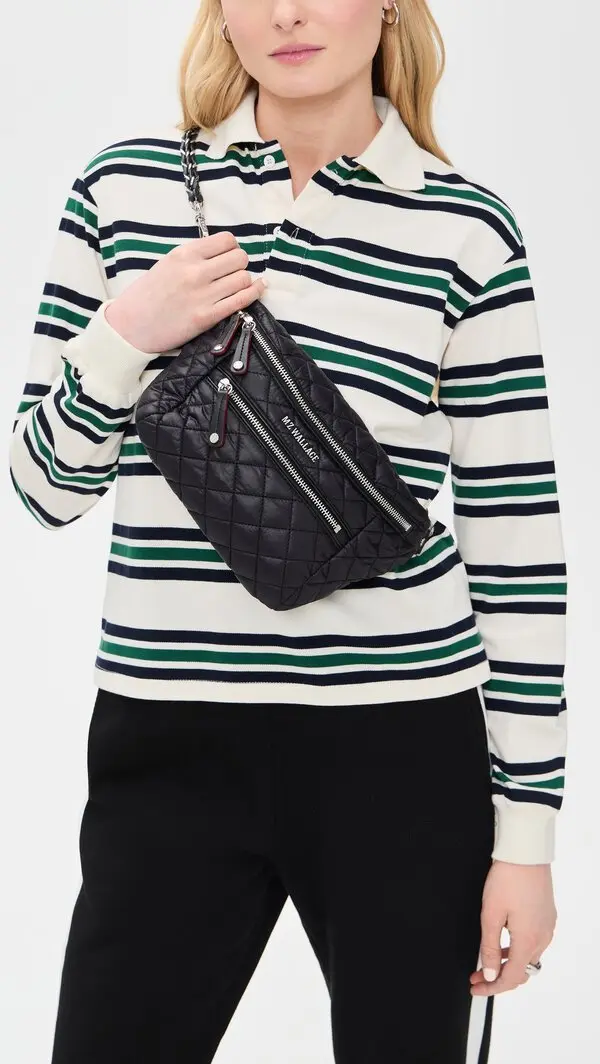 Mz Wallace Small Crosby Sling Bag - Black