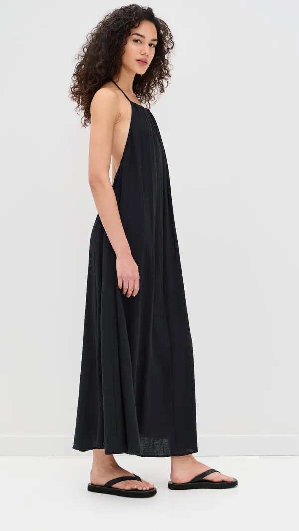 Staud Nightshade Maxi Dress In Black - 50% Off | Editorialist