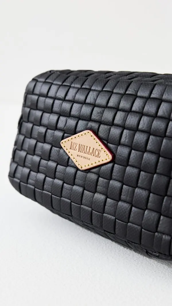 Mz Wallace Mini Woven Hobo Bag - Black