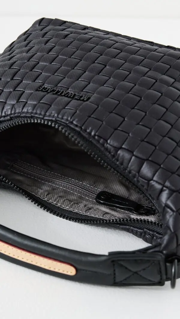 Mz Wallace Mini Woven Hobo Bag - Black
