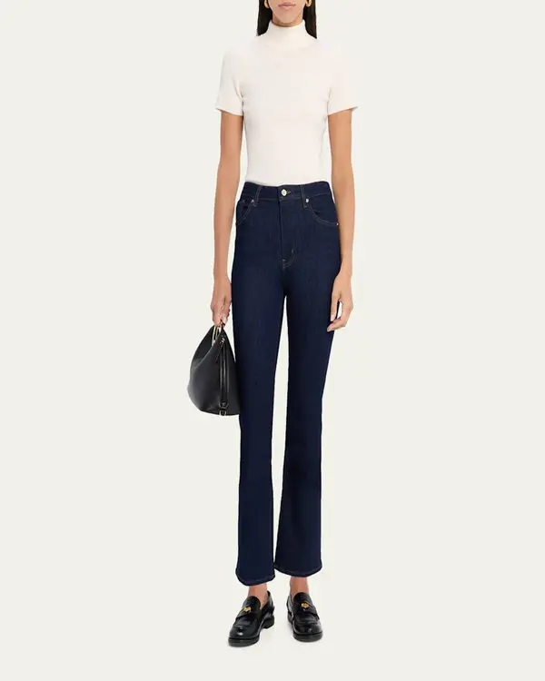 FRAME The Reboot Crop Bootcut Jeans - Rinse