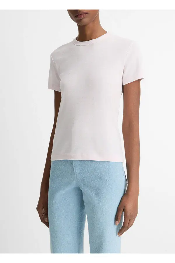 Vince Pima Cotton-blend 90s Shrunken T-shirt
