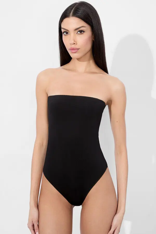 Alice + Olivia Naomi Strapless Bodysuit