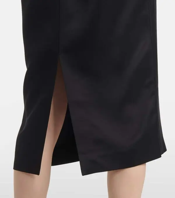 toteme lean satin dress Satin slip dress black  TOTEME